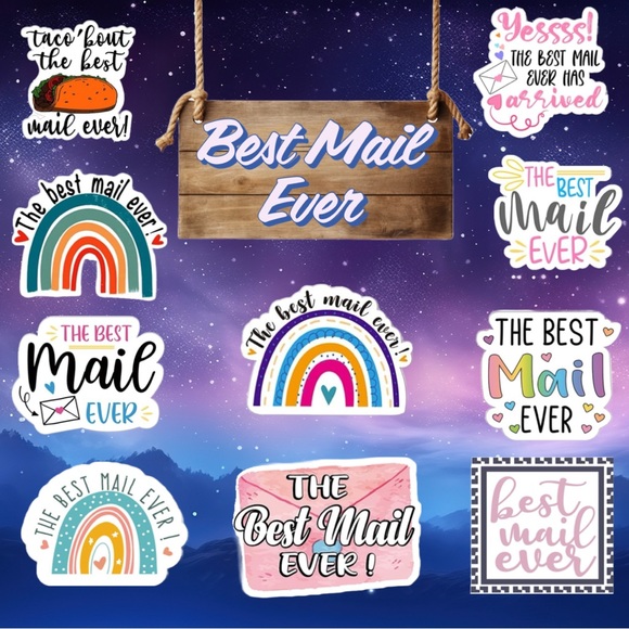NXTLevelShip | Office | Stickers Labels Best Mail Ever | Poshmark
